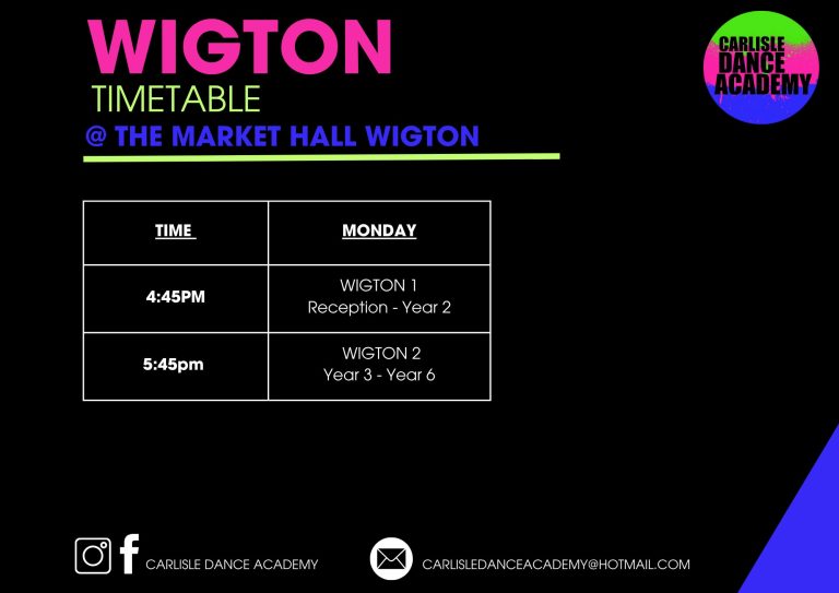 Timetables - Carlisle Dance Academy